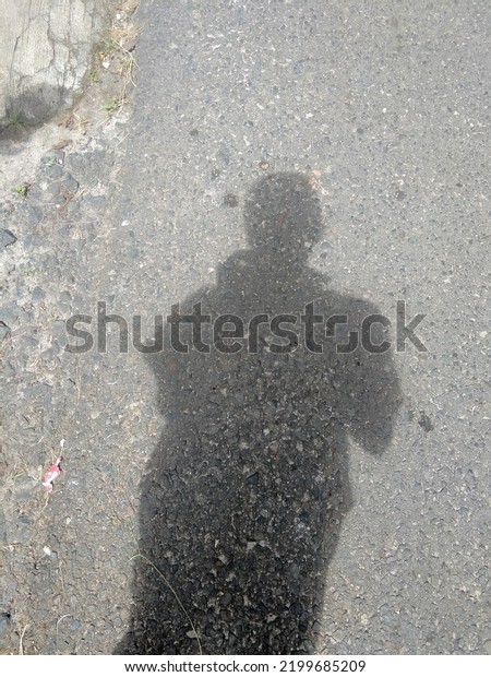 Shadow Man Walking Sun Stock Photo 2199685209 | Shutterstock