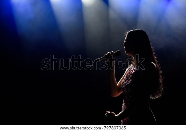 Shadow Singer Light Stock Photo (Edit Now) 797807065