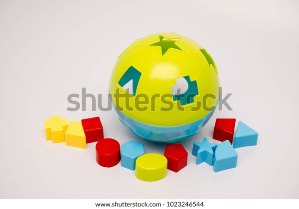 Shape Sorting Ball On White Background Stock Photo 1023246544 ...