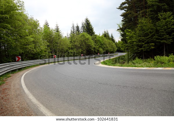 Sharp Curve Road Stock Photo 102641831 | Shutterstock