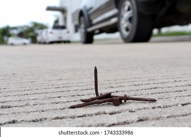 Sharp Nails On Road Stock Photo 1743333986 | Shutterstock