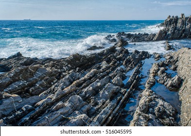Sharp Rough Cliff Rocks Emerging Water Stock Photo 516045595 | Shutterstock