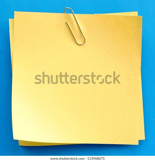Sheet Paper Notes Paper Clip Stock Photo 113968675 | Shutterstock