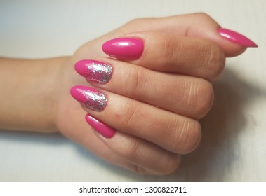 Shellac Nails Design Stock Photo 1300822711 | Shutterstock