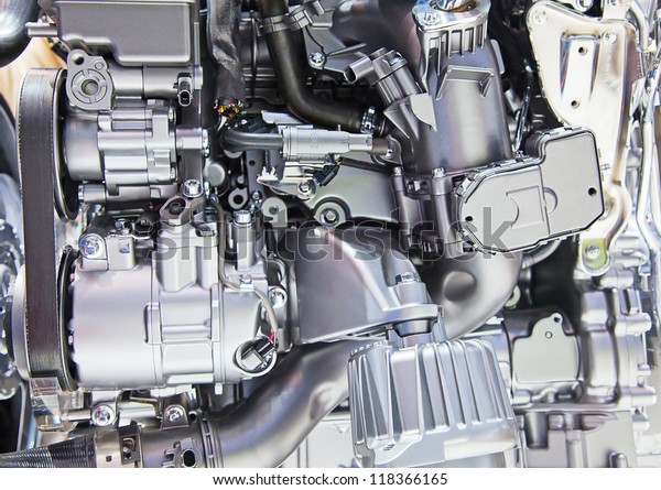 Shiny Engine Modern Car Stock Photo 118366165 | Shutterstock