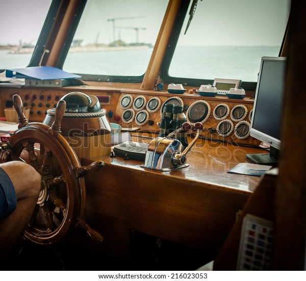Ship Control Bridge Stock Photo (Edit Now) 216023053
