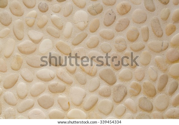 Shower Wall Decorative Pebble Claddingclose Stock Photo 339454334 ...