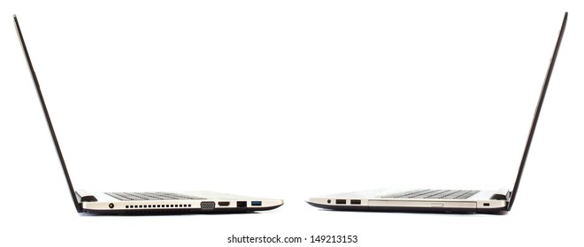 Side Laptop Computer Isolated On White Stock Photo 149213153 | Shutterstock