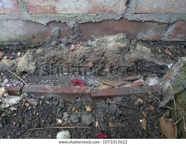 Side Old Run Down Brick Wall Stock Photo 1071013622 | Shutterstock