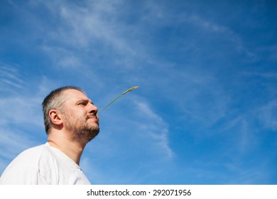 Side Portrait Low Angle View Man Stock Photo 292071956 | Shutterstock