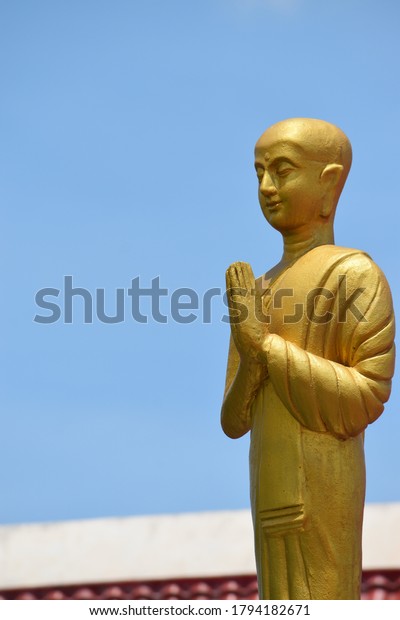 Side Statue Monk Standing Stock Photo 1794182671 | Shutterstock