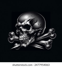 Side View Aggressive Mean Looking Skull AI-generated image 2477953313 ...