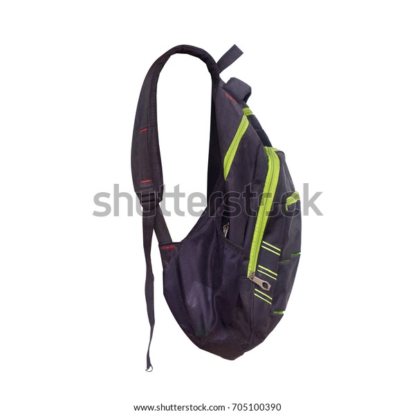 Side View Black Backpack Isolated On Stock Photo (Edit Now) 705100390