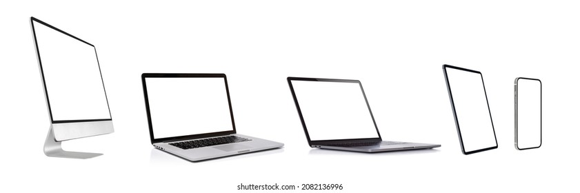 Side View Blank Screen Computer Display Stock Photo (Edit Now) 2082136996