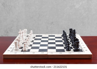 Side View Chess Board Set Begin Stock Photo (Edit Now) 211622131