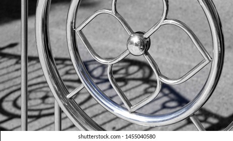 Side View Circle Floral Pattern Stainless Stock Photo 1455040580 ...