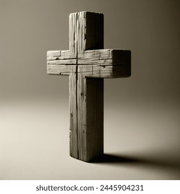 Life Size Wooden Isolated Christian Cross AI 產生圖片 2498751209 | Shutterstock