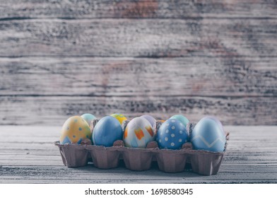 Side View Easter Eggs Egg Carton Stock Photo 1698580345 | Shutterstock