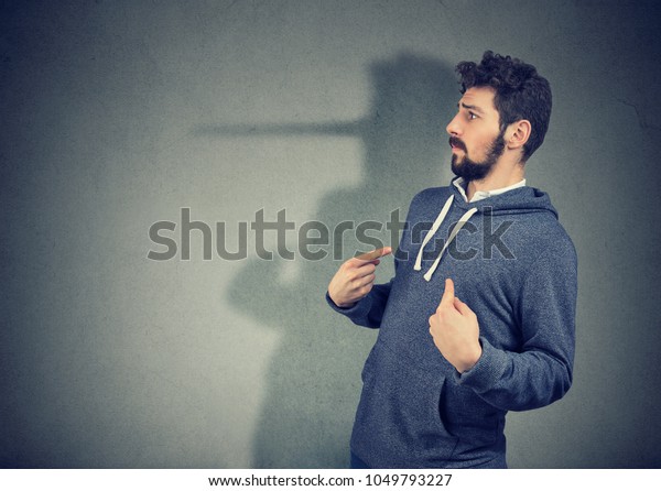 Side View Elegant Man Looking Surprised Stock Photo (Edit Now) 1049793227