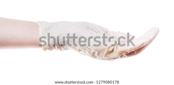 Side View Empty Handful Hand Latex Stock Photo 1279080178 | Shutterstock