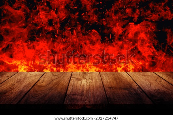 Side View Empty Wooden Table Top Stock Photo 2027214947 | Shutterstock