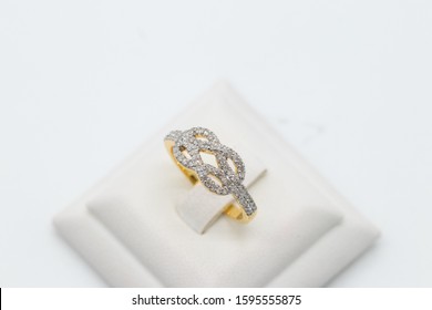 Diamond Baget Ring On White Satin Stock Photo 1873001044 | Shutterstock