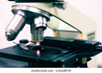 Side View Light Microscope Showing Light Stock Photo 1141638764 ...