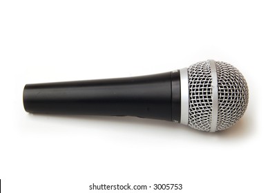 Microphone Isolated On White Background Stock Photo 1661763196 ...