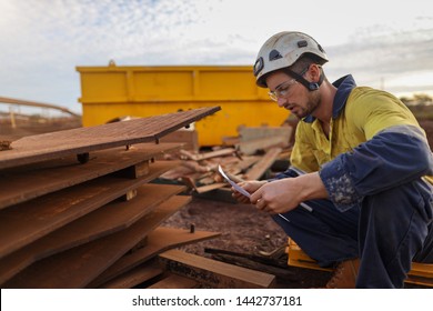 Side View Miner Engineer Construction Maintenance Stock Photo ...