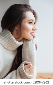 Side View Model Sweater Studio Profile Stock Photo (Edit Now) 520347262
