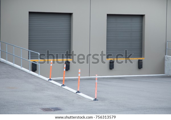 Side View Modern Warehouse Loading Bay Stock Photo 756313579 | Shutterstock