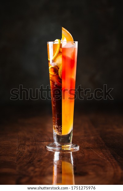 Side View On Two Types Cocktails Stock Photo 1751275976 | Shutterstock