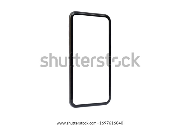 Side View Perspective View Smartphone Device Stock Photo 1697616040 ...