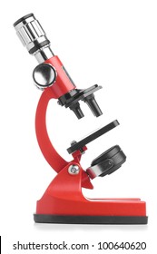 Side View Red Microscope Isolated On Stock Photo 100640620 | Shutterstock