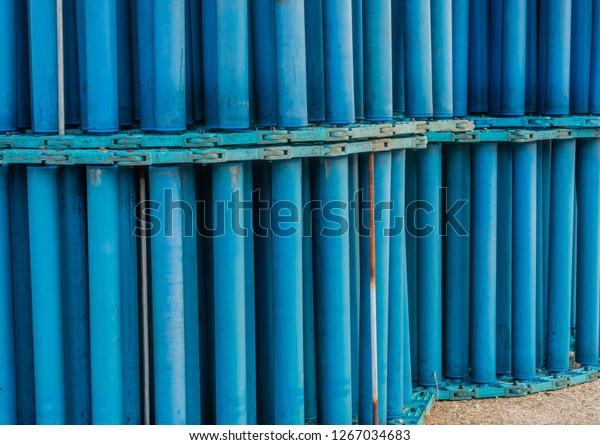 Side View Rollers Large Blue Chain Stock Photo 1267034683 | Shutterstock