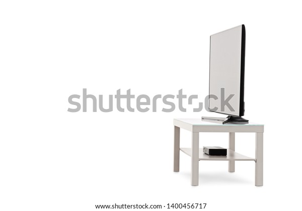 Side View Shot Flat Screen Tv Stock Photo (Edit Now) 1400456717