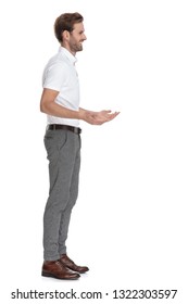 10,562 Man Standing Hold Something Images, Stock Photos & Vectors ...