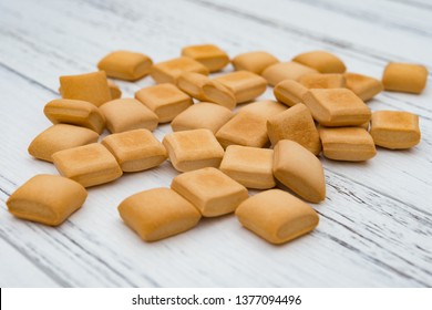 Side View Square Shape Biscuit On Stock Photo 1377094496 | Shutterstock