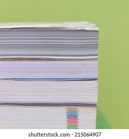 Side View Stack Books Stock Photo 215064907 | Shutterstock