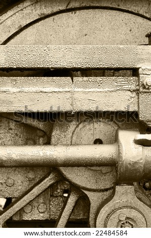 Side View Steam Train Wheel High Stock Photo (Edit Now) 22484584 ...