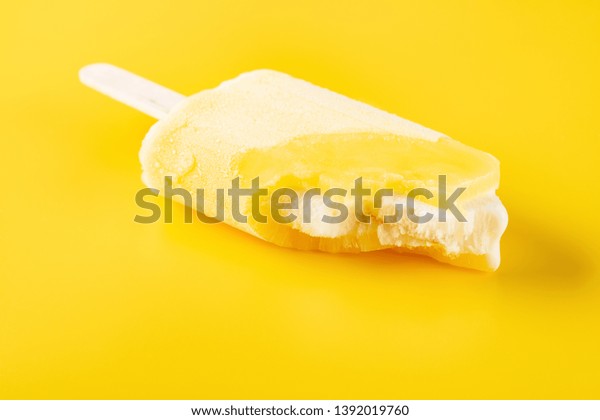 Side View Yellow Popsicle Bites On Stock Photo 1392019760 | Shutterstock