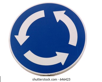 Polish Traffic Sign Roundabout Stock Illustration 265463057 | Shutterstock