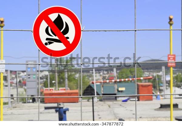 Sign Flammable Explosive Firehazardous Objects Stock Photo 347877872 ...