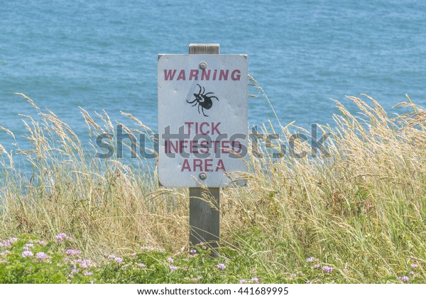 Sign Warning Tick Infested Area On Stock Photo 441689995 | Shutterstock
