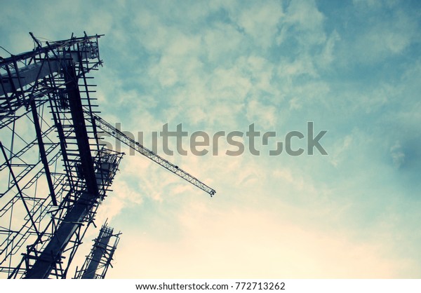 Silhouette Wide Span Frame Structure Building Stock Photo 772713262 ...