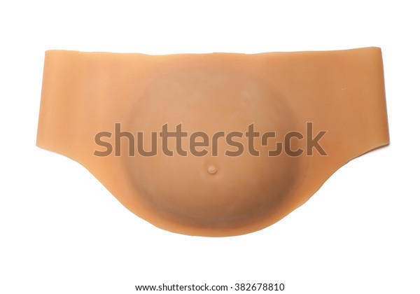 Silicone Fake Pregnant White Background Pregnancy Stock Photo 382678810 ... Silicone Fake Pregnant White Background Pregnancy Stock Photo 382678810 ...