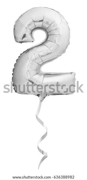 Silver Chrome Number 2 Two Made Stock Photo 636388982 | Shutterstock