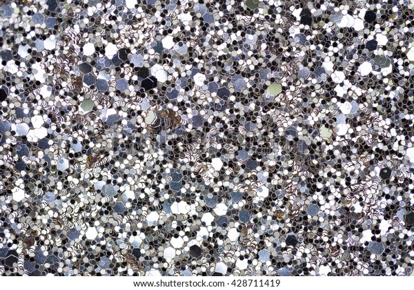 Silver Sequins Pattern Glitter Texture Fashion Stock Photo (Edit Now ...
