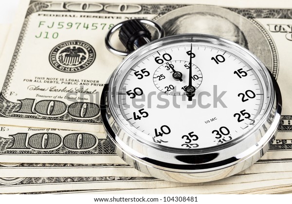 Silver Stopwatch Closeup 5 Sec On Stock Photo 104308481 | Shutterstock