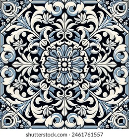 Tile Art Artistic Image Black Green AI-generated image 2416957437 ...